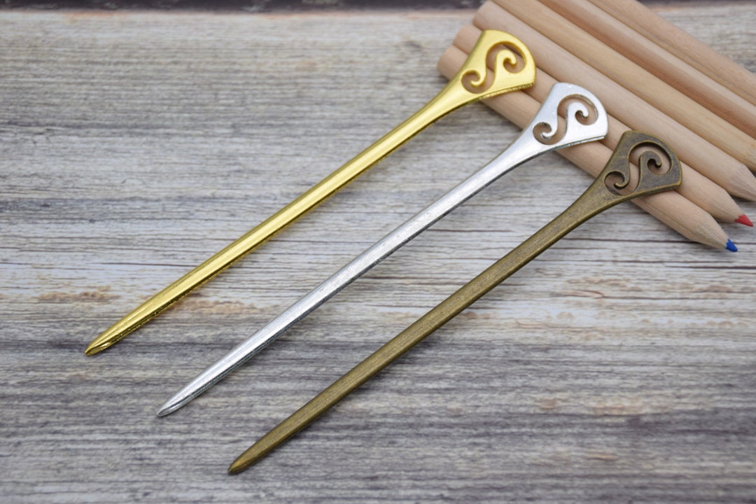 2pieces Metal Hair Sticks,simple Hair Sticks,simple Hair Pins,patten ...