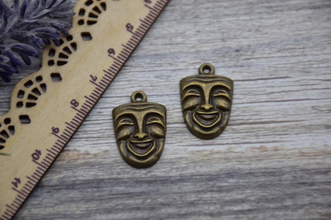 10 Mask Charm Drama Mask Charm Theatre Mask Charm Opera Mask Comedy ...