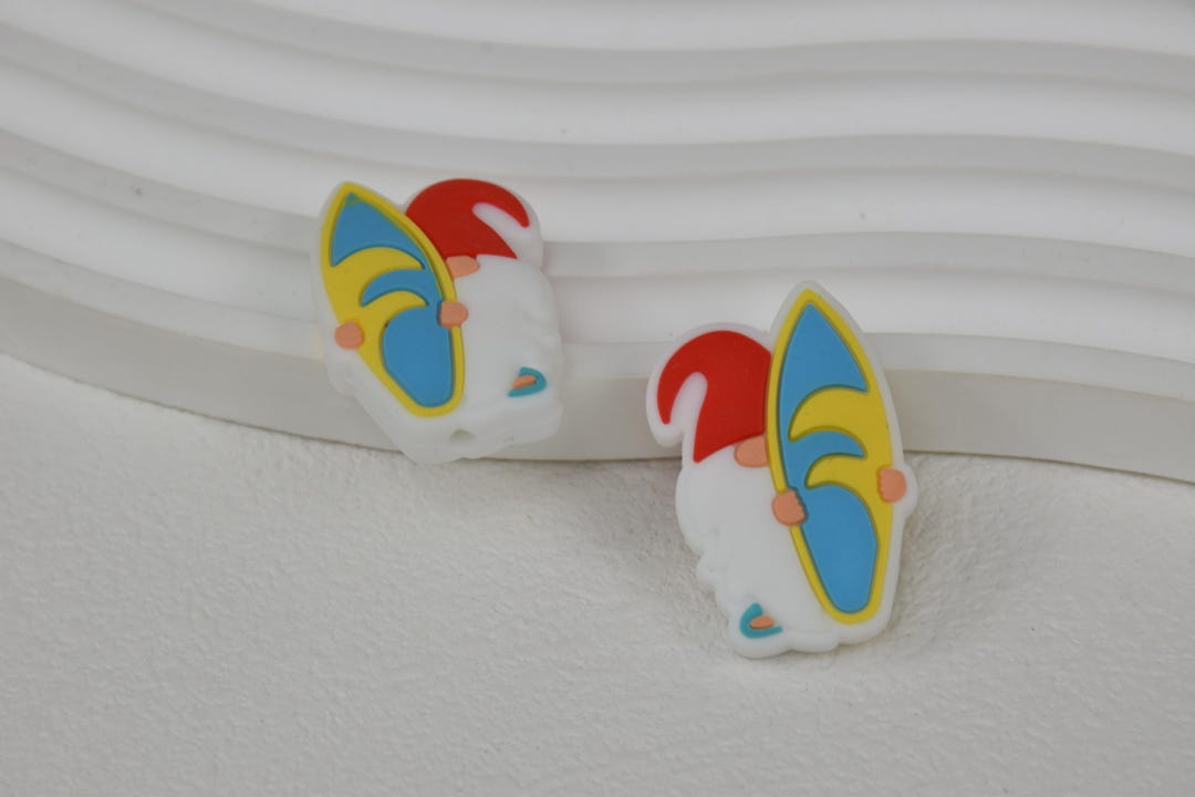 Summer Gnome Surf Board Surfboard Focal Silicone Beads,diy Pen Loose ...