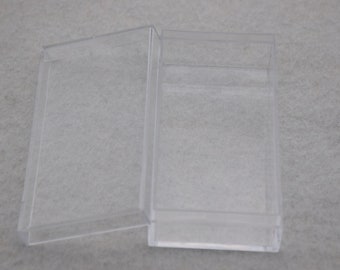 2 Rectangle Clear Plastic Box,transparent Acrylic Box With Lid,clear ...