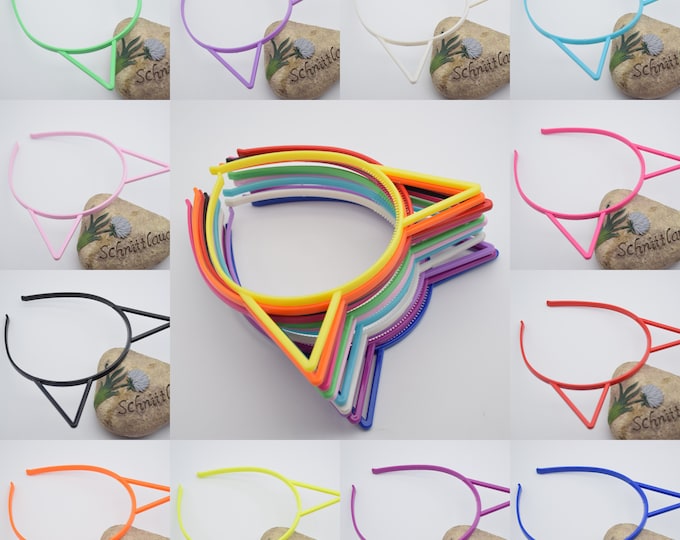 Trans Kitty Cat Ears Clip on / Barrettes / Transgender Pride / With or ...