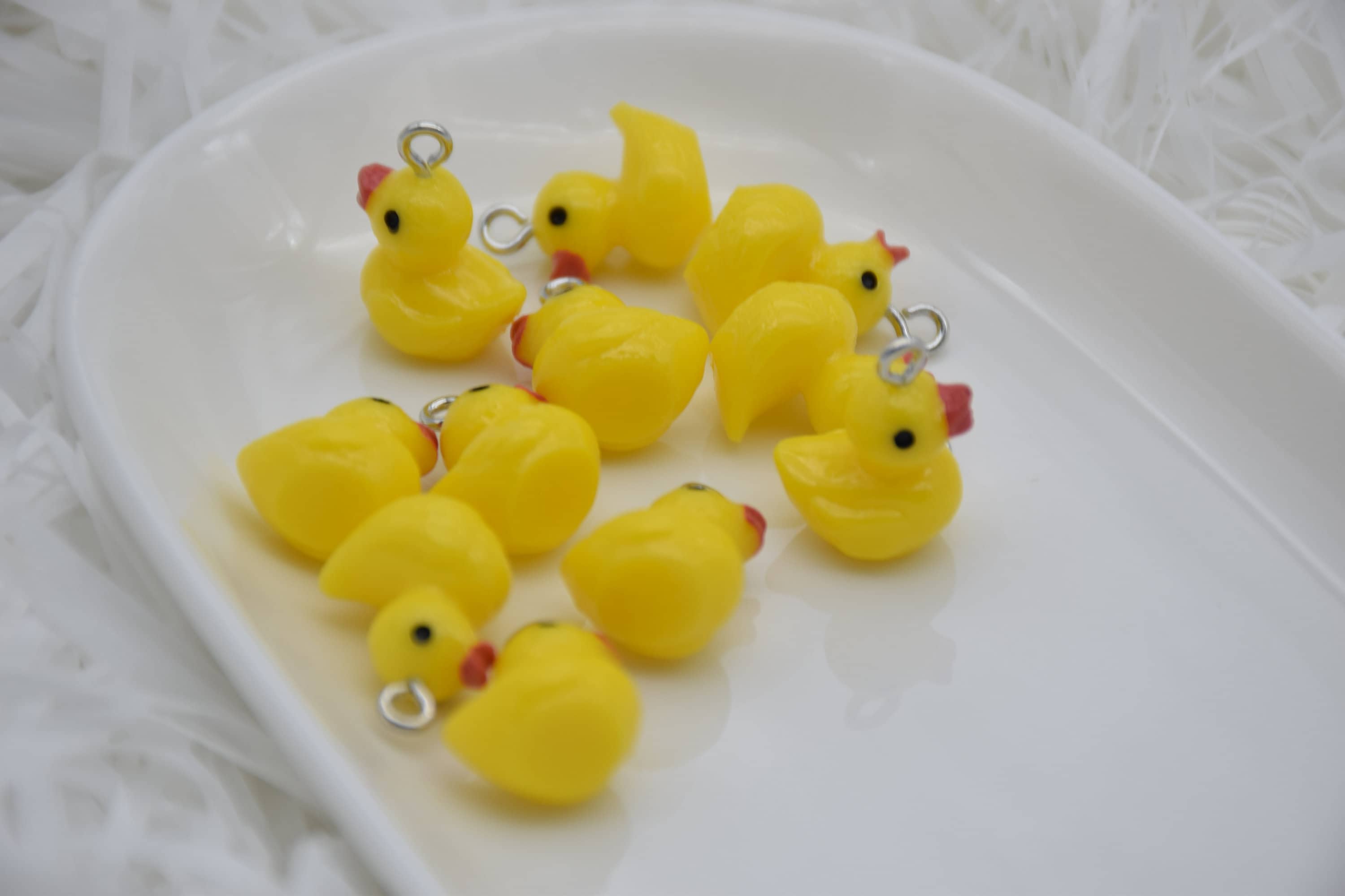 10 Resin/plastic Yellow Duck Cabochonschristmas Tree - Etsy