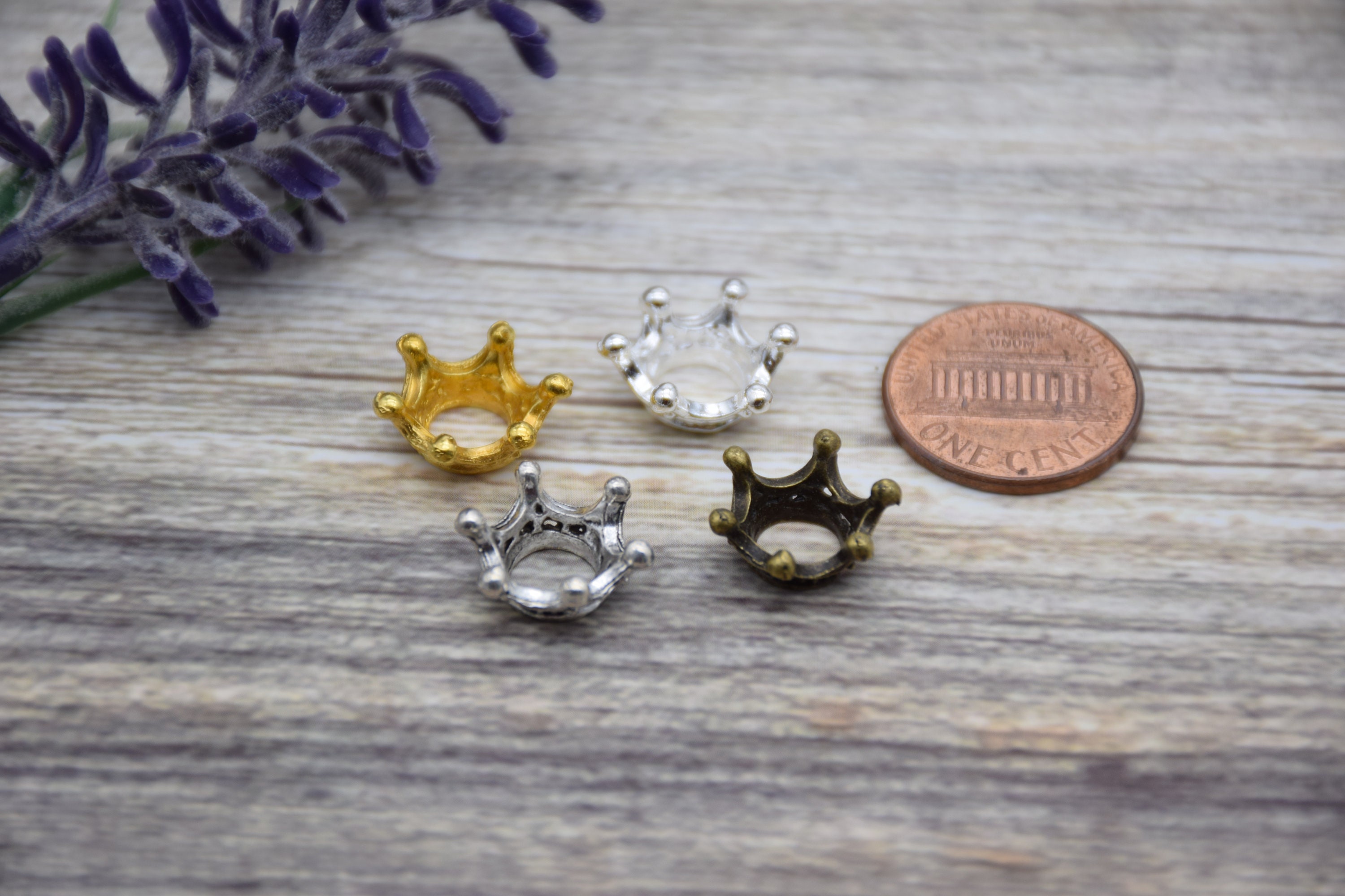 20 Crown Charm Princess Crown Charm Queen Crown Charm Regal | Etsy