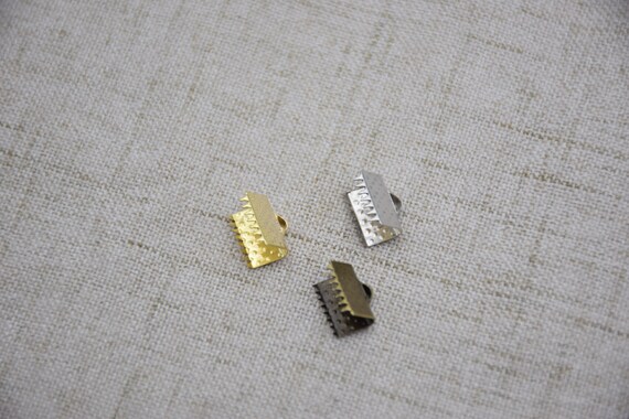 100 Cord Crimp End Capsribbon Clamp End Tips With - Etsy