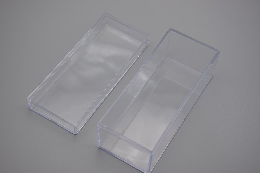2PCS 120mmx50mmx50mm(height) Rectangle Clear Plastic Boxes,box With Lid ...