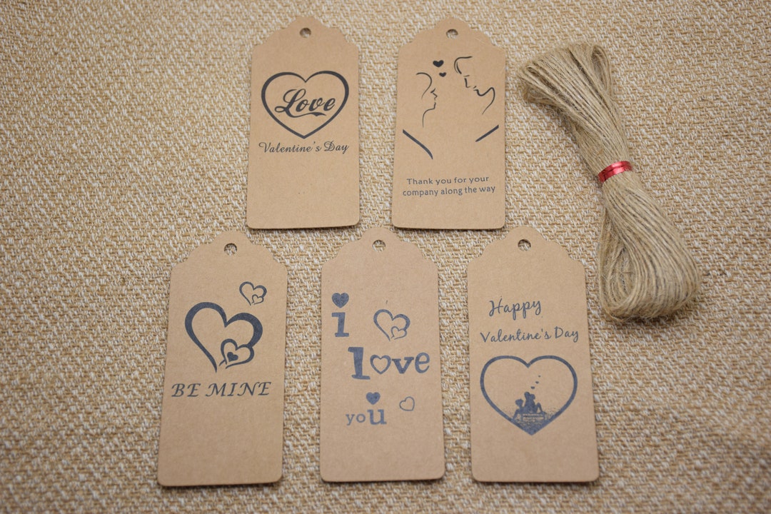 100pcs Craft Paper Tags With Logo Print,craft Tag,gift Tag,luggage Tag ...