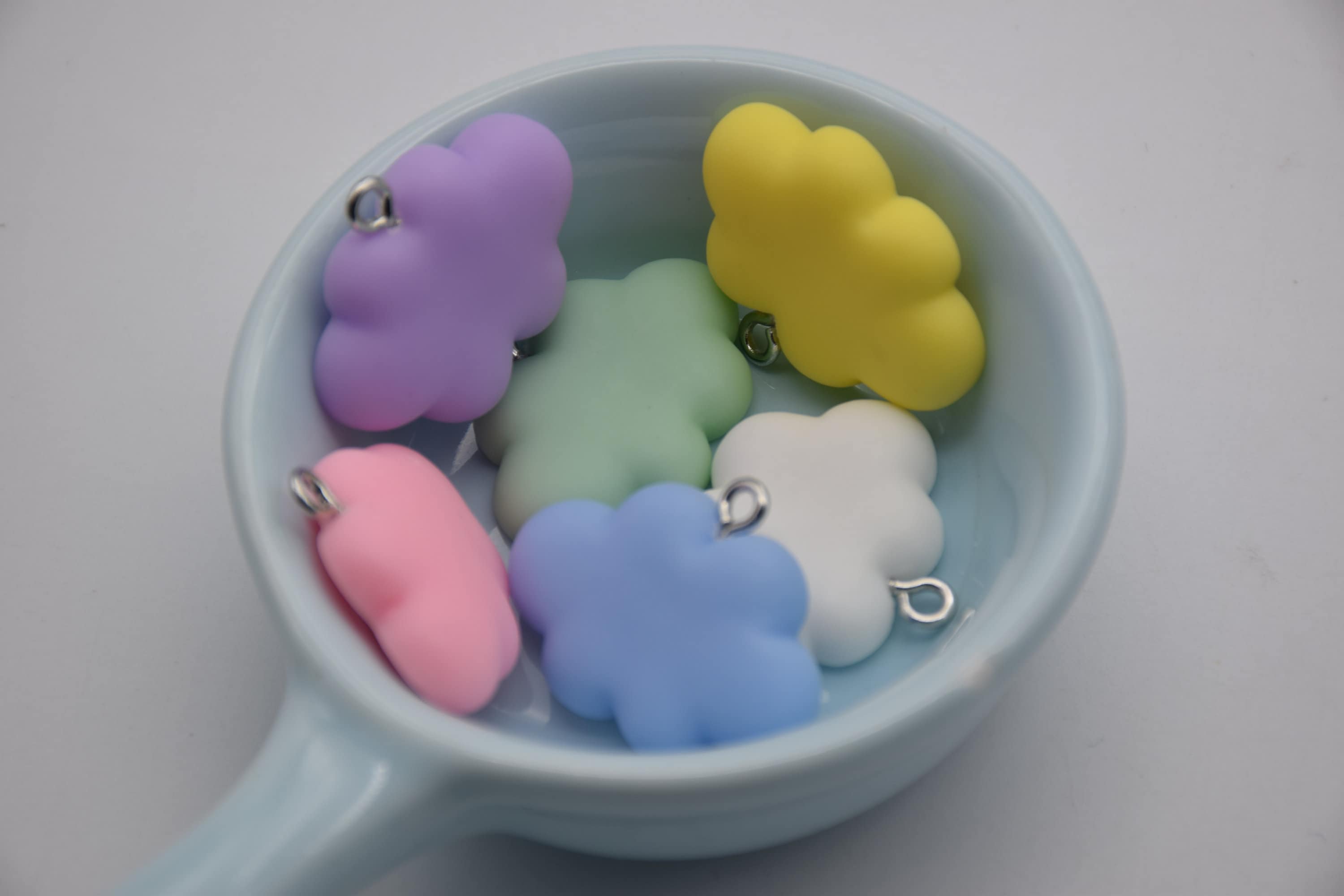 10 Resin/Plastic Sky Cloud CabochonChristmas Tree | Etsy