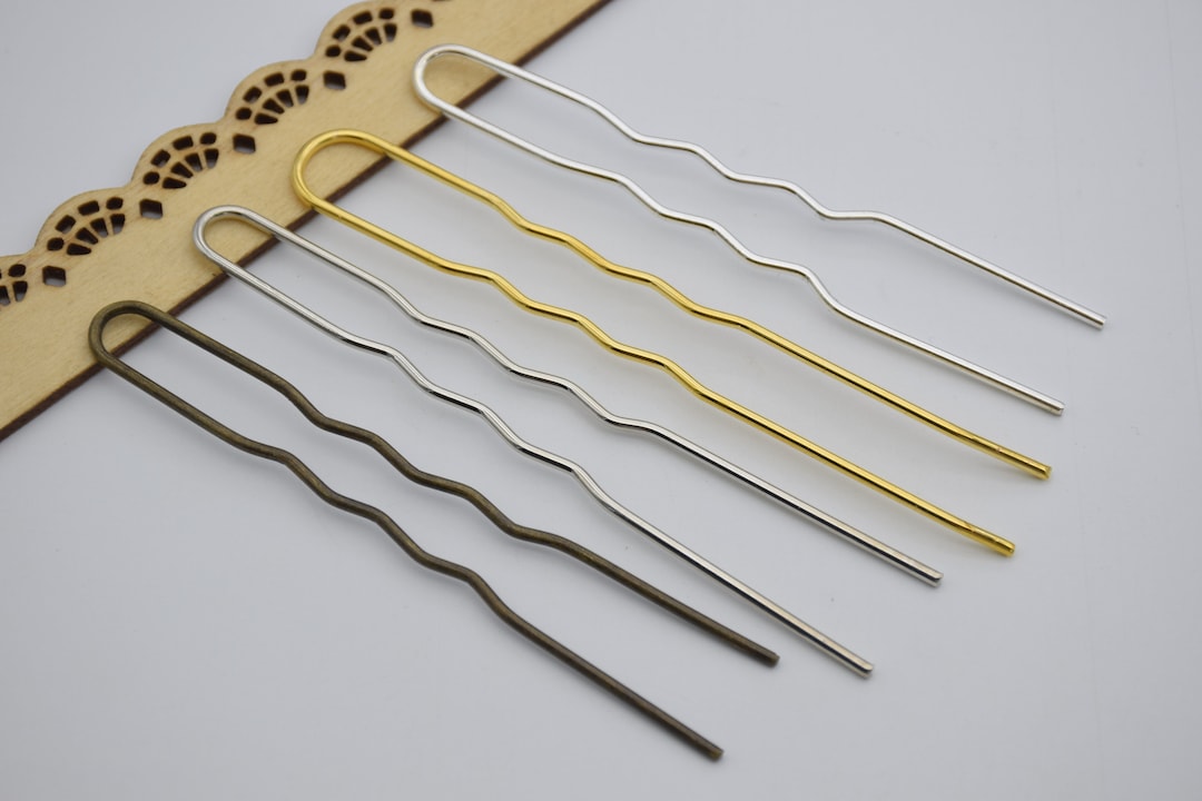 20 Metal Hair Pin,simple Hair Fork,hair Bun Holder,u Shaped Hair Pin ...