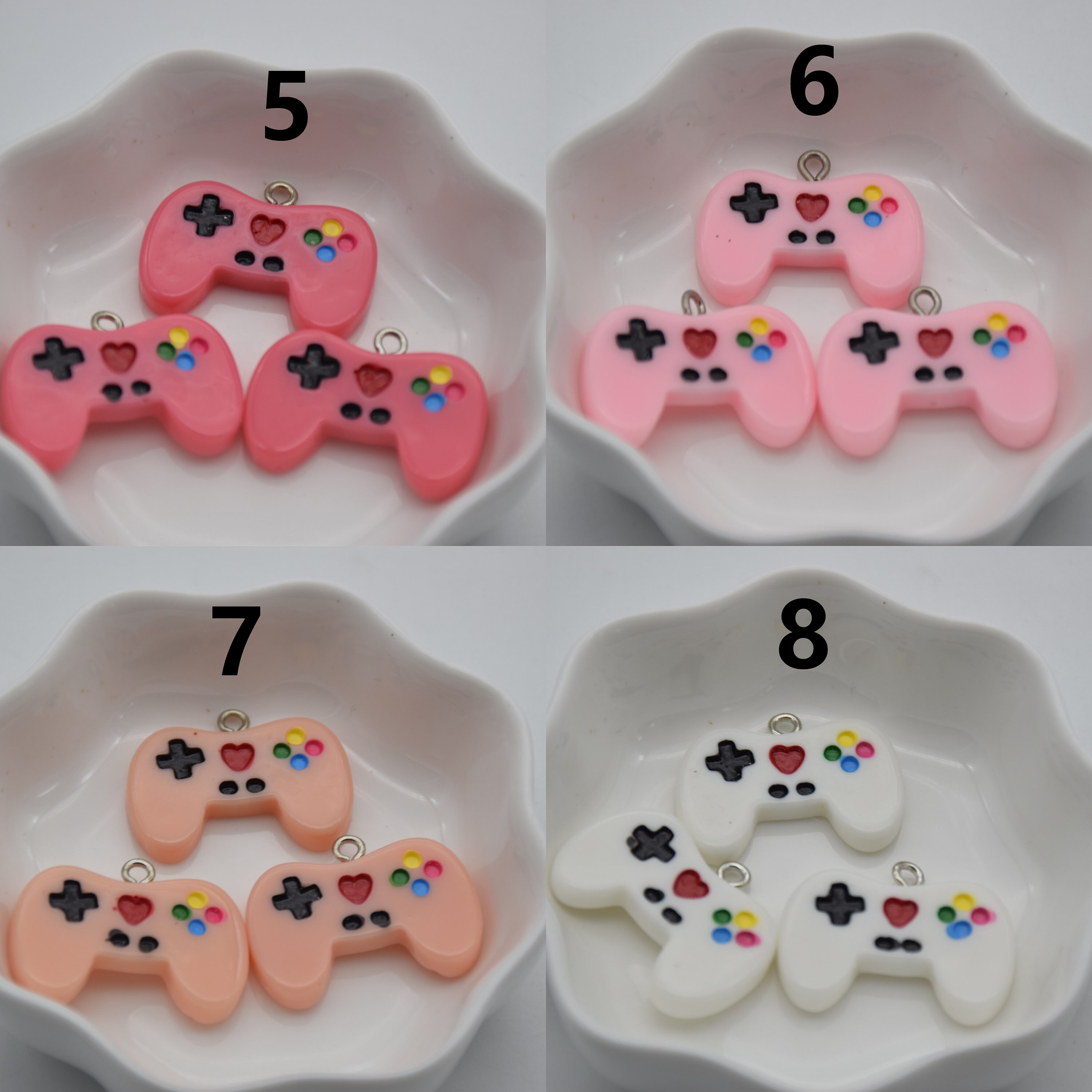 10 Resin/plastic Video Game Controller Cabochonsxbox/ps | Etsy