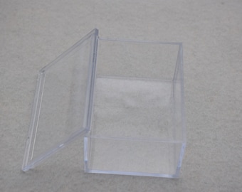 2 Rectangle Clear Plastic Box,transparent Acrylic Box With Lid,clear ...