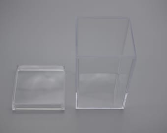1 Square Clear Plastic Boxtransparent Ps Box With Lidclear - Etsy