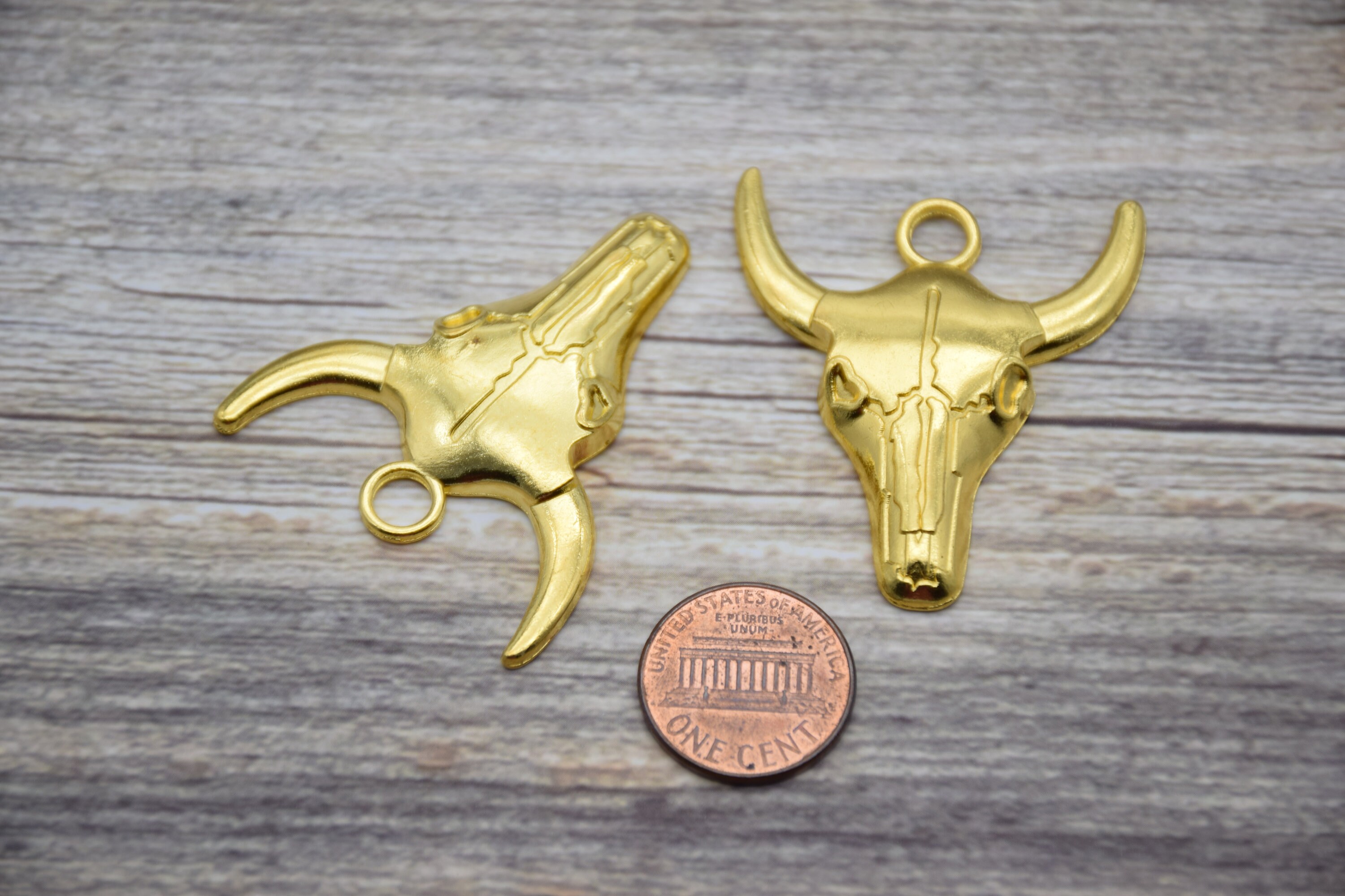 10 Bull Head Charm Cow Charm Cattle Pendant Buffalo Western | Etsy