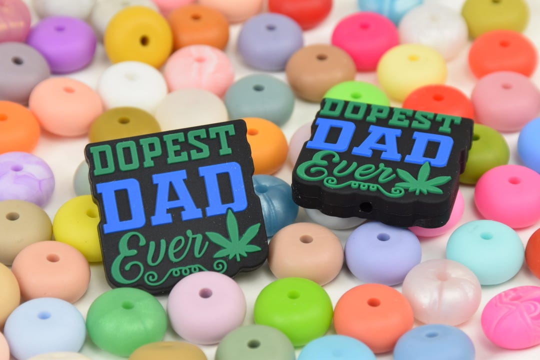 Dad Focal Silicone Beads,father's Day DIY Focus Pen Bead,dad Quote ...
