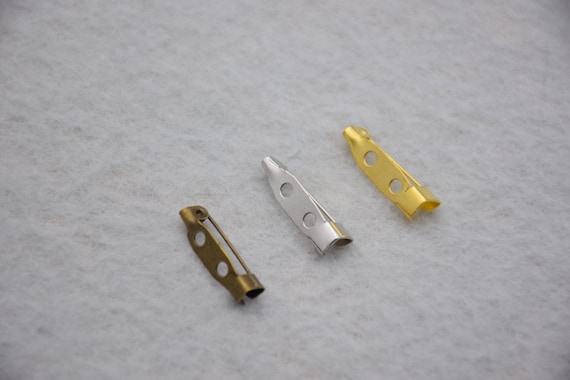 100 Brooch Back Bar Pinsbrooch Pin Claspssafety Pinholes - Etsy