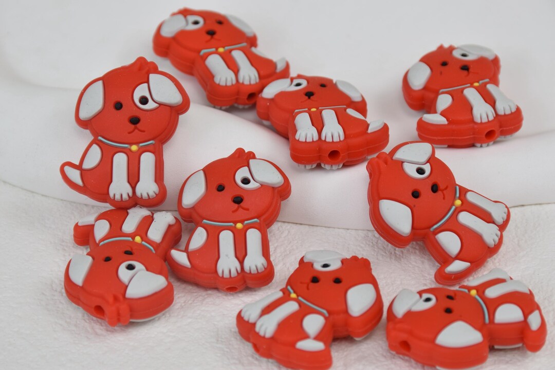 Cartoon Dog Animal Focal Silicone Beads,wholesale DIY Pen Bead,gifts ...