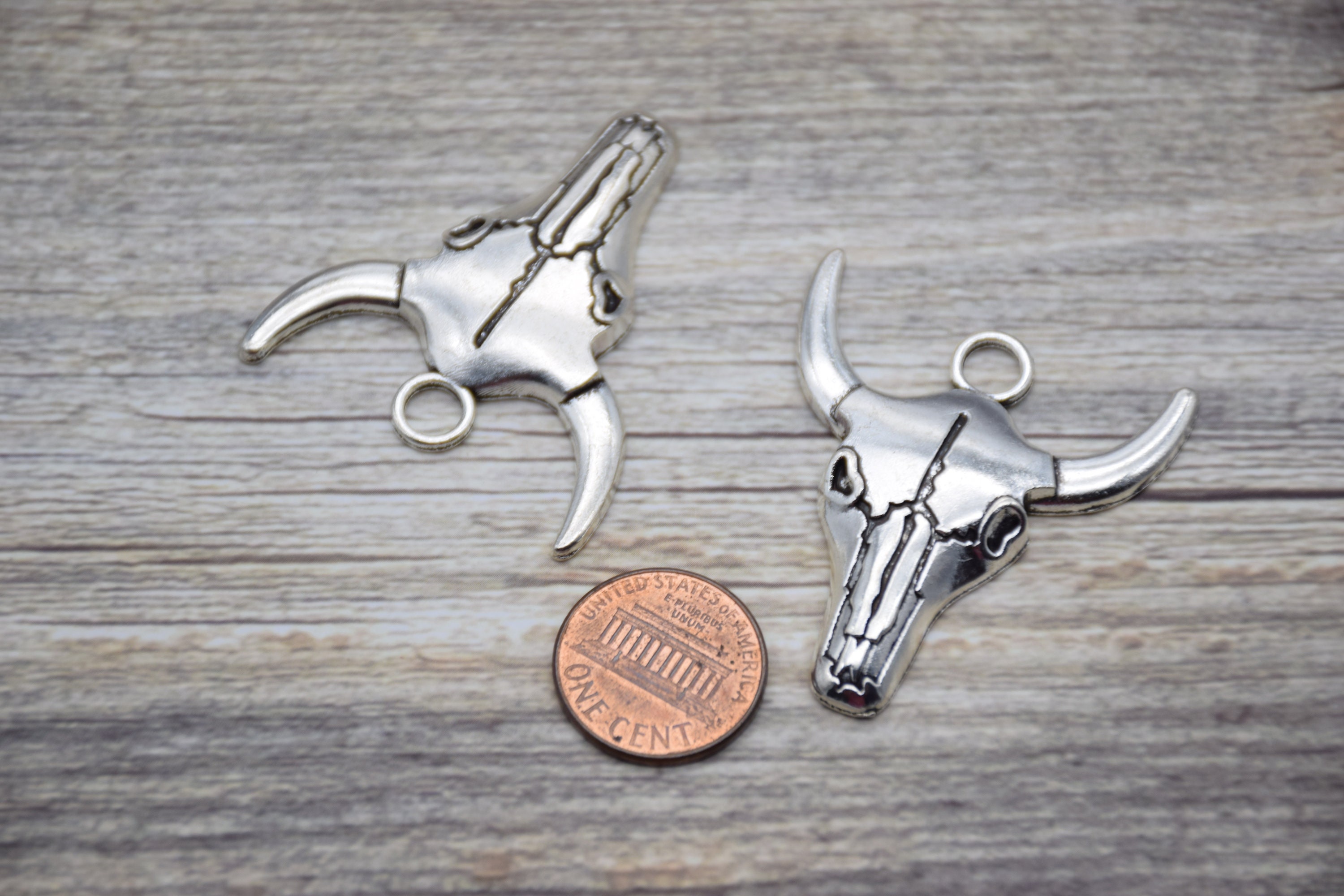 10 Bull Head Charm Cow Charm Cattle Pendant Buffalo Western | Etsy