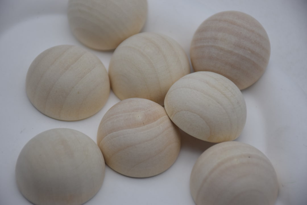 30mm Wood Half Split Balls,dome Balls,ball Split,half Ball,natural ...