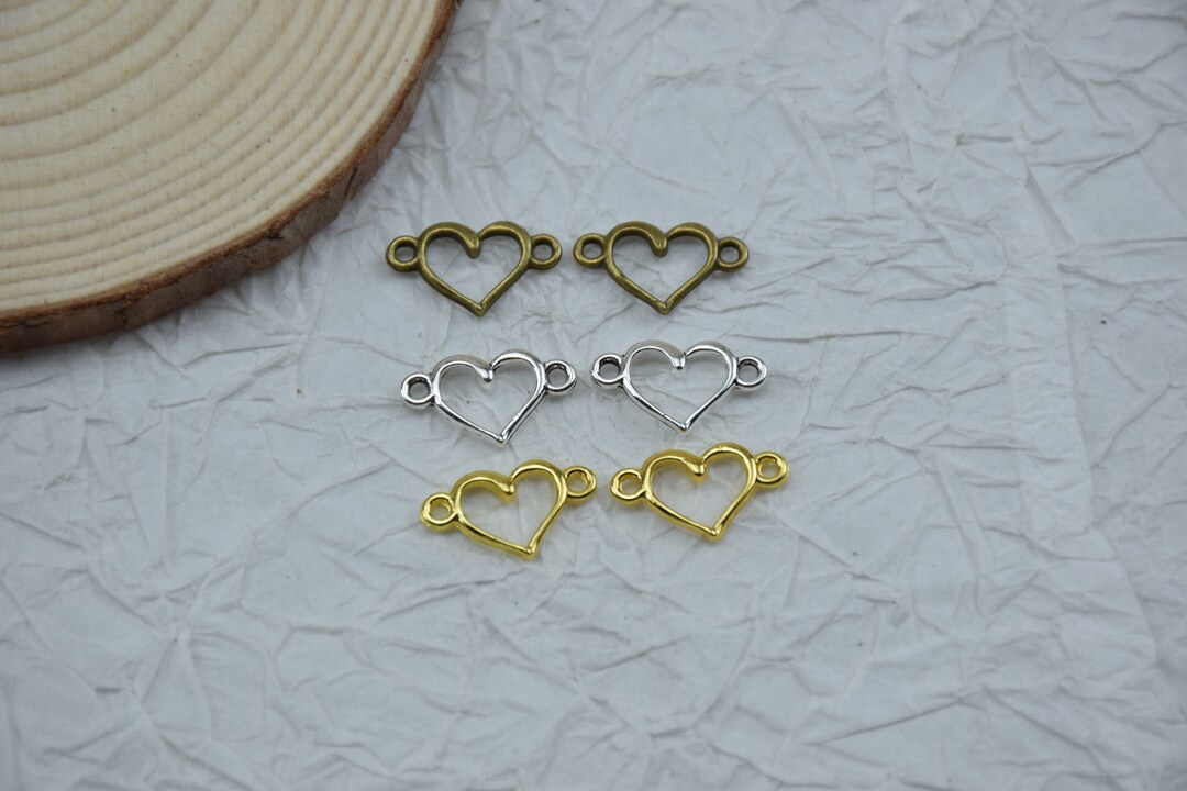 Metal Hollow Heart Connector Charm,jewelry Making Crafts,earring ...