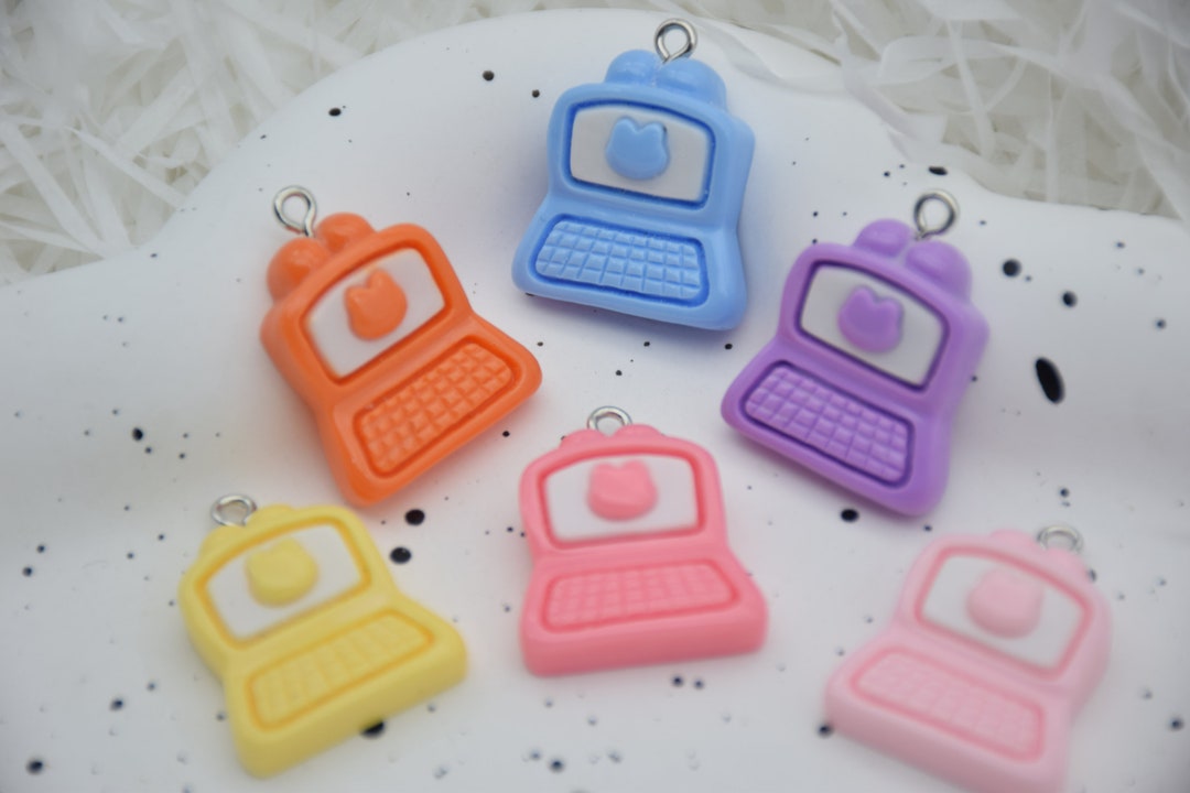 Laptop Computer Resin Charms,flat Back Resin Pendants,jewelry Making ...