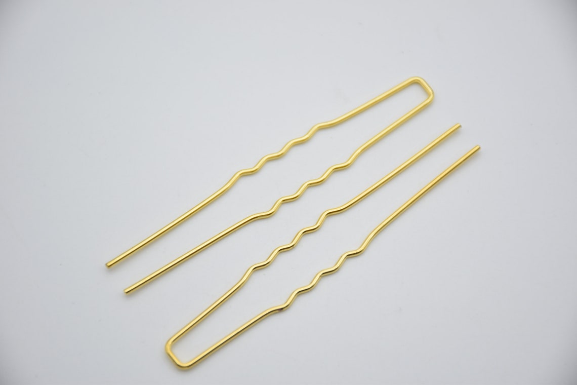 50 Metal Hair Pin,simple Hair Fork,hair Bun Holder,u Shaped Hair Pin ...