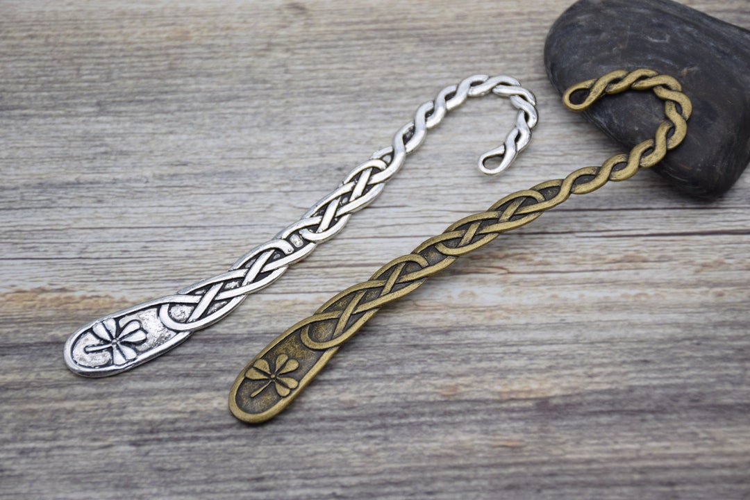 2pieces Metal Flower Bookmarks,twisted Coil Bookmarks,readers Gift,book ...