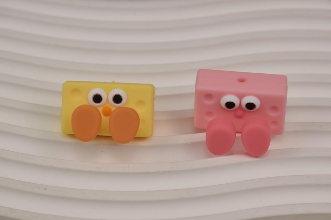 3D Cartoon Cheese Focal Silicone Beads,diy Pen Loose Bead,gifts Charms ...