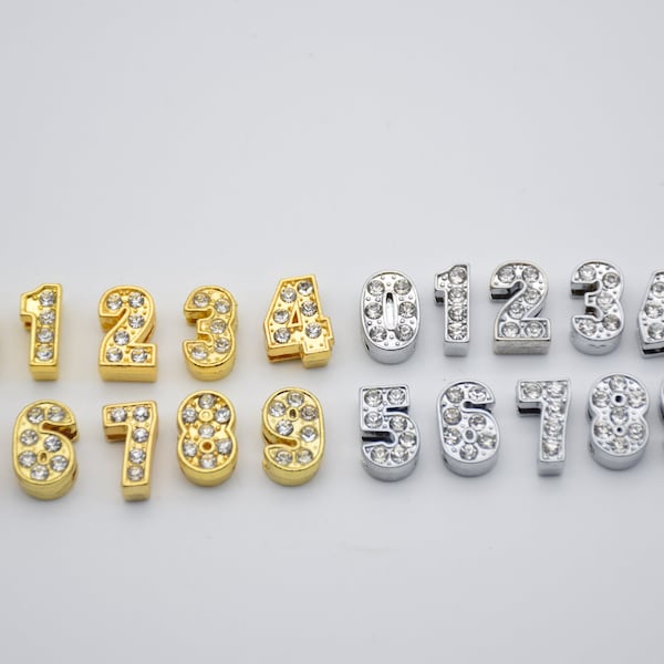 Number Charms - Etsy