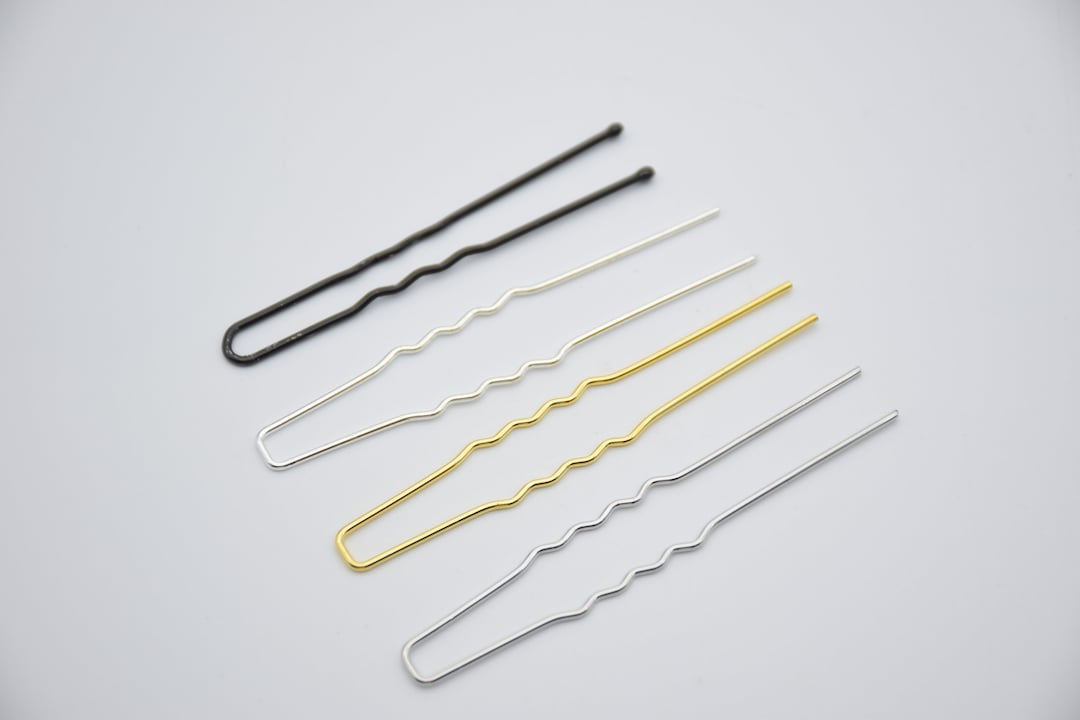 50 Metal Hair Pin,simple Hair Fork,hair Bun Holder,u Shaped Hair Pin ...
