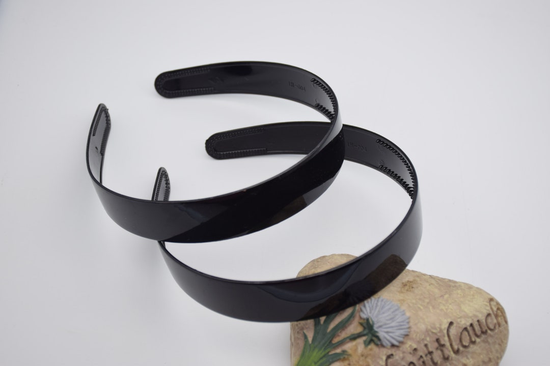 10 Black Color Plastic Headband,20mm Blank Headband,plastic Hair Bands ...