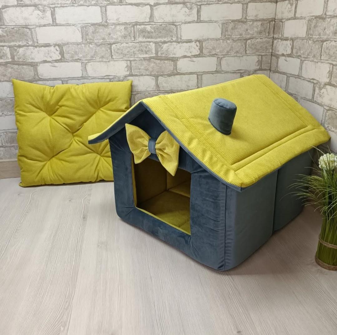 Cozy Soft Dog House - Covered Dog House, Luxury Pet Furniture, Pet ...