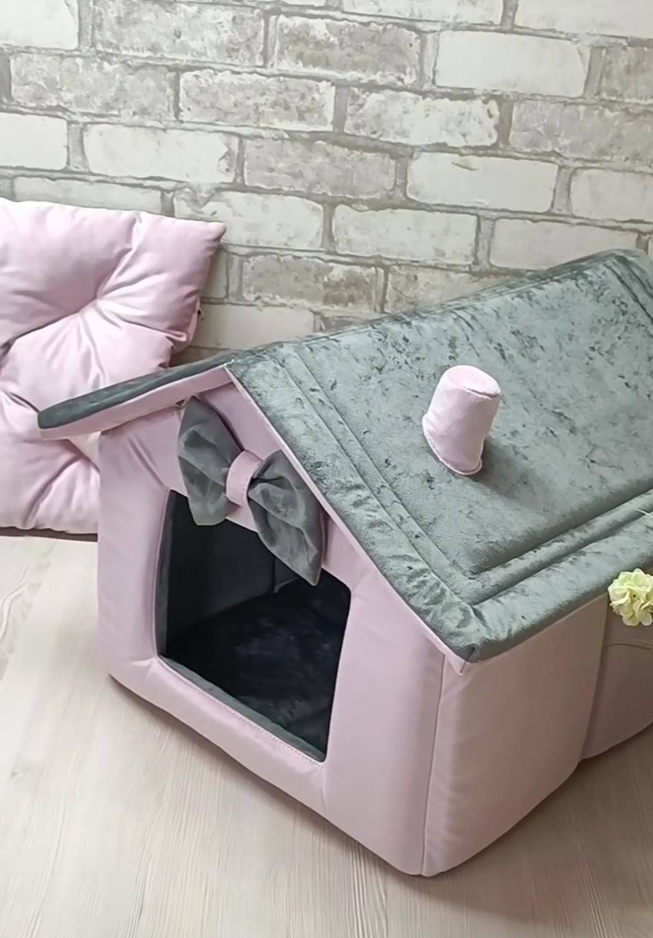 Cozy Soft Dog House - Covered Dog House, Luxury Pet Furniture, Pet ...