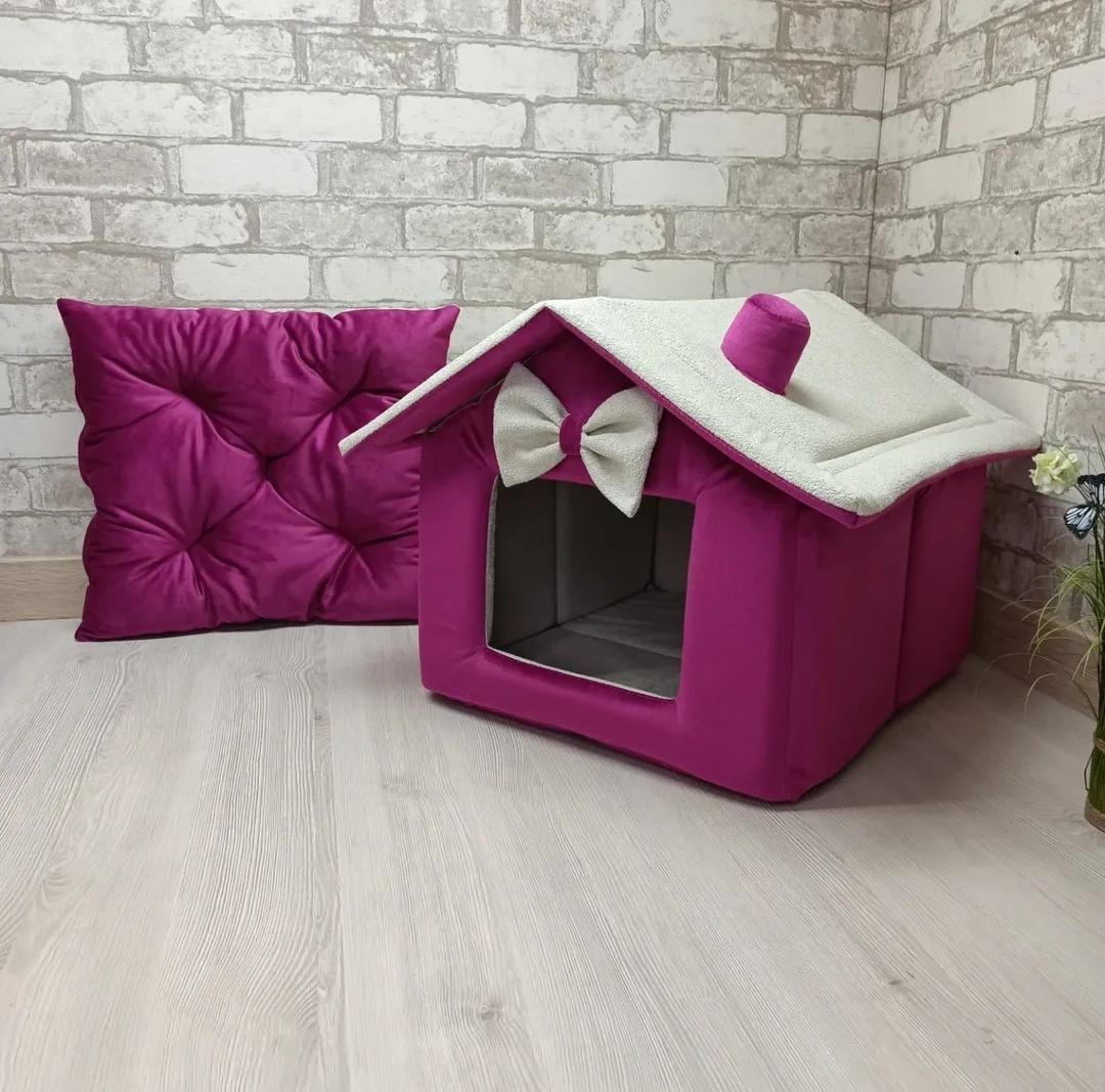 Cozy Soft Dog House - Covered Dog House, Luxury Pet Furniture, Pet ...