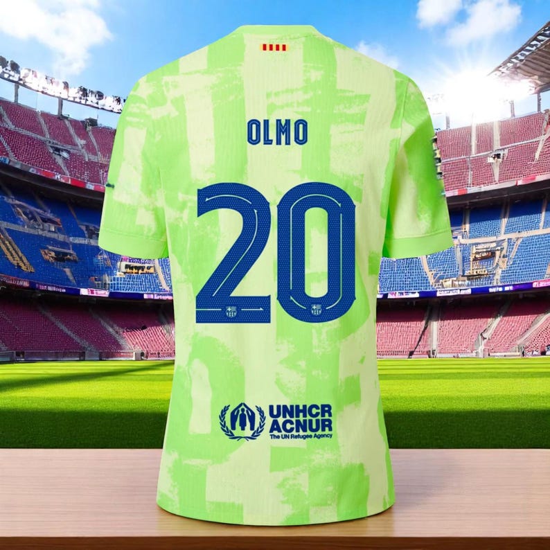 Lamine Yamal #19 Youth Soccer Kit: Barcelona Inspired Green Jersey Set ...