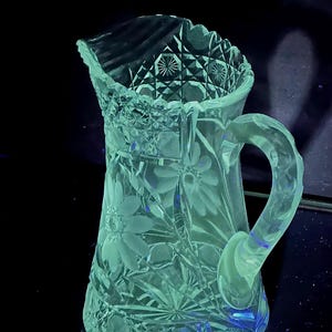 Antique American Brilliant Cut Crystal Pitcher - Etsy