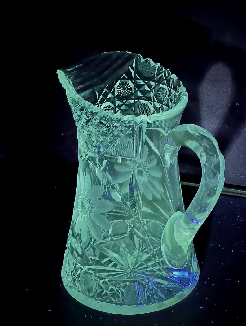 Antique American Brilliant Cut Crystal Pitcher - Etsy