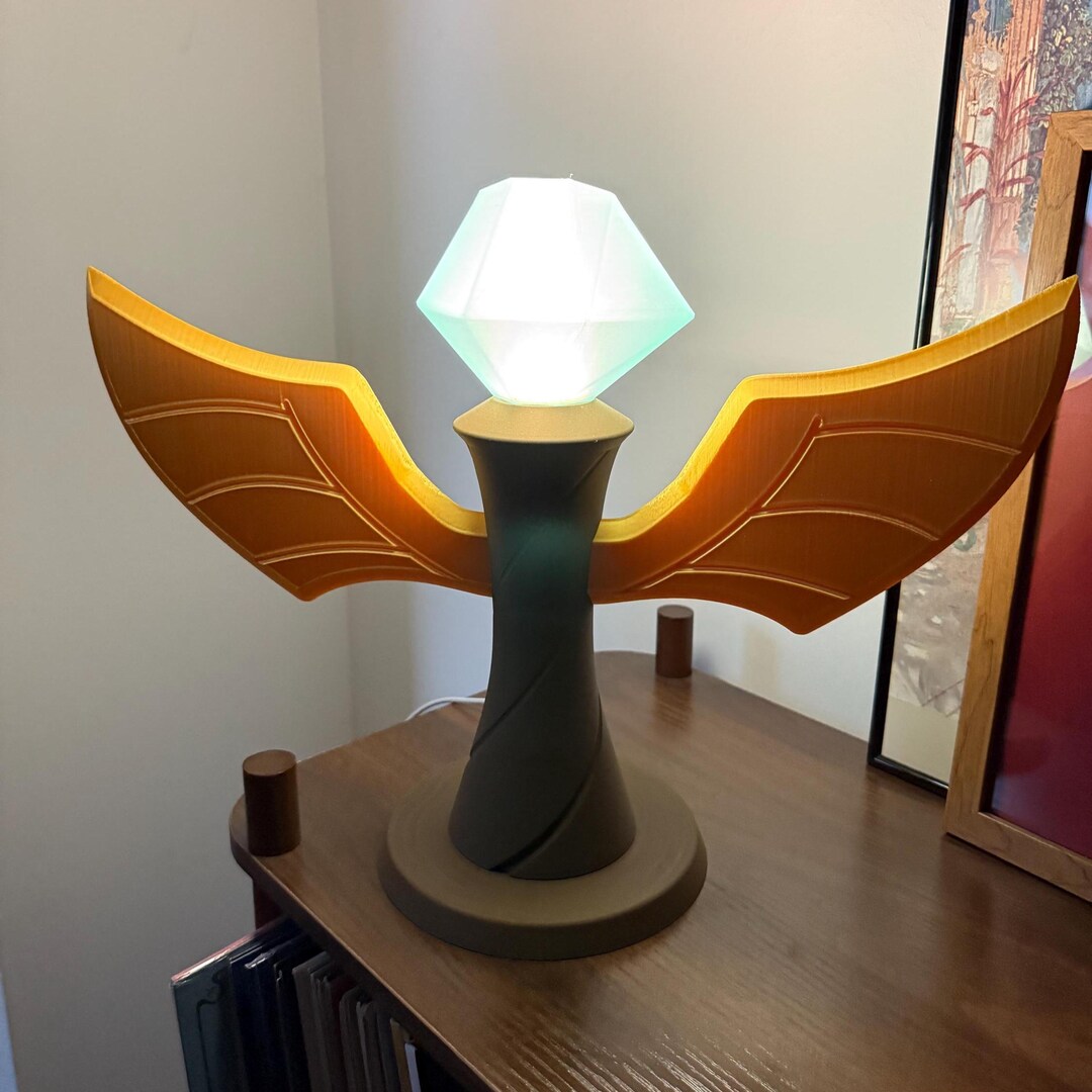 3d-gedruckter Lol-inspirierter Vision Ward Mit Led-kristall & Flügeln ...