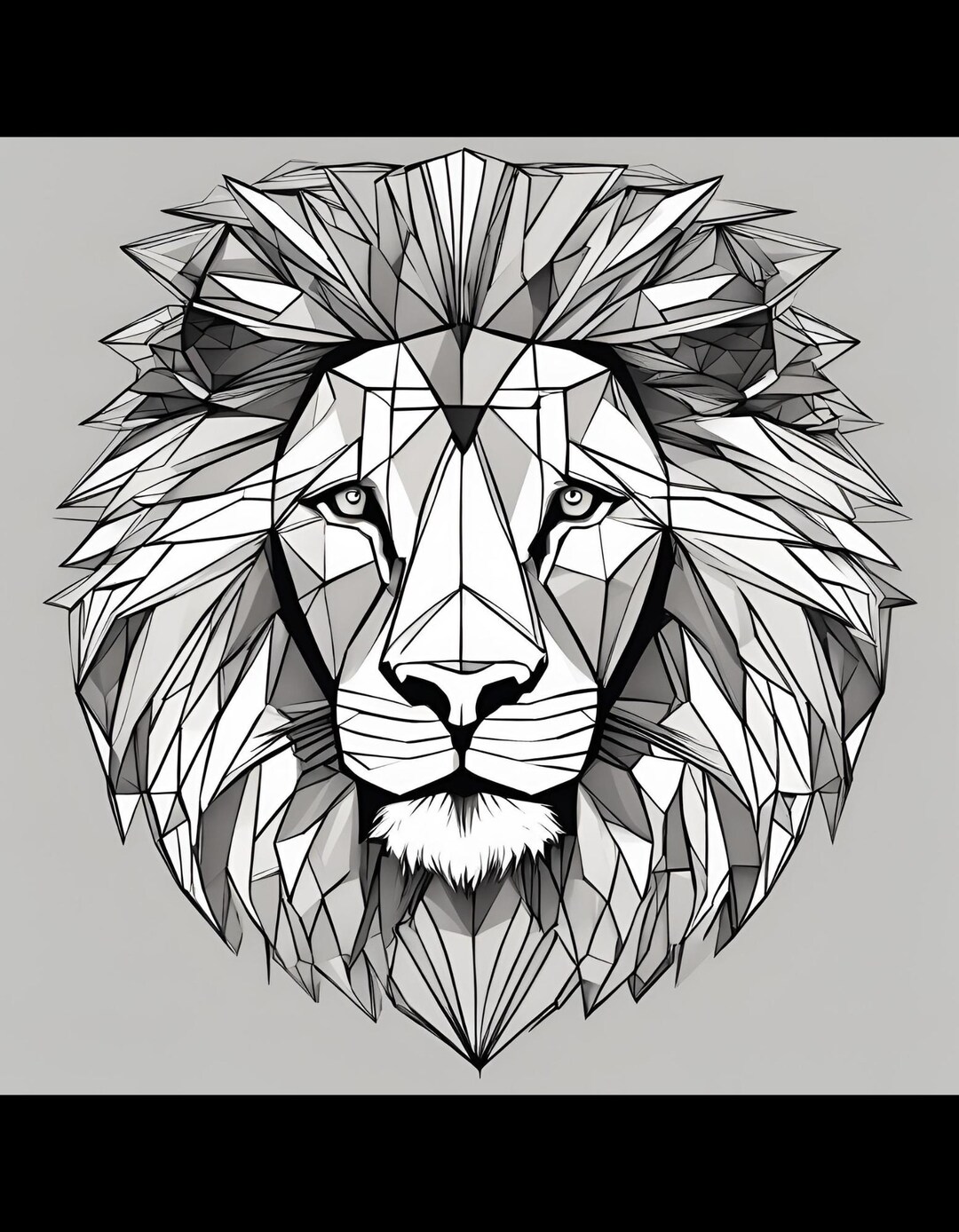 Geometric Lion #4 SVG PNG JPG Bundle - Etsy