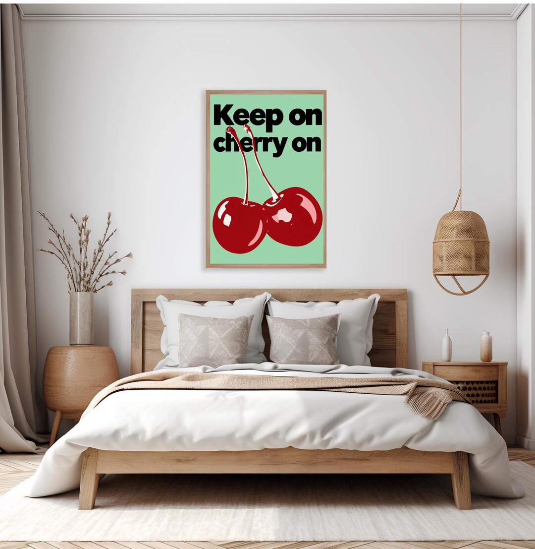 Cherry Digital Art, Cherries Print Download, Printable Art Numérique ...