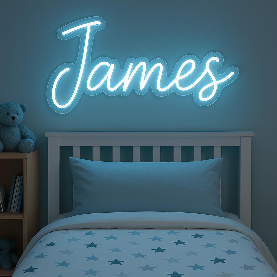 Personalized Kids Neon Wall Sign – LED Name Art, Custom Options - Etsy