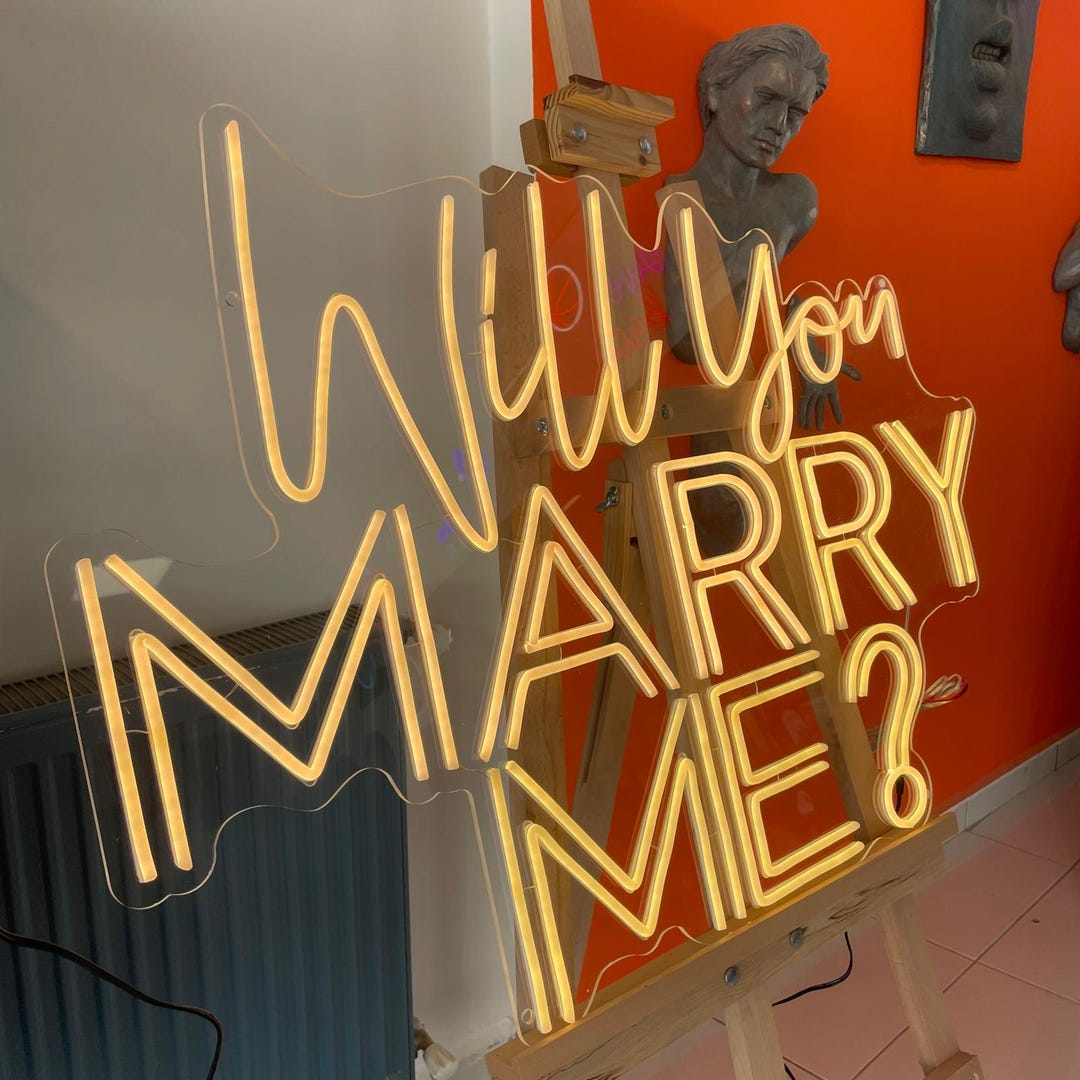 Marry Me Neon Light – Will You Proposal LED Wall Sign for Special ...