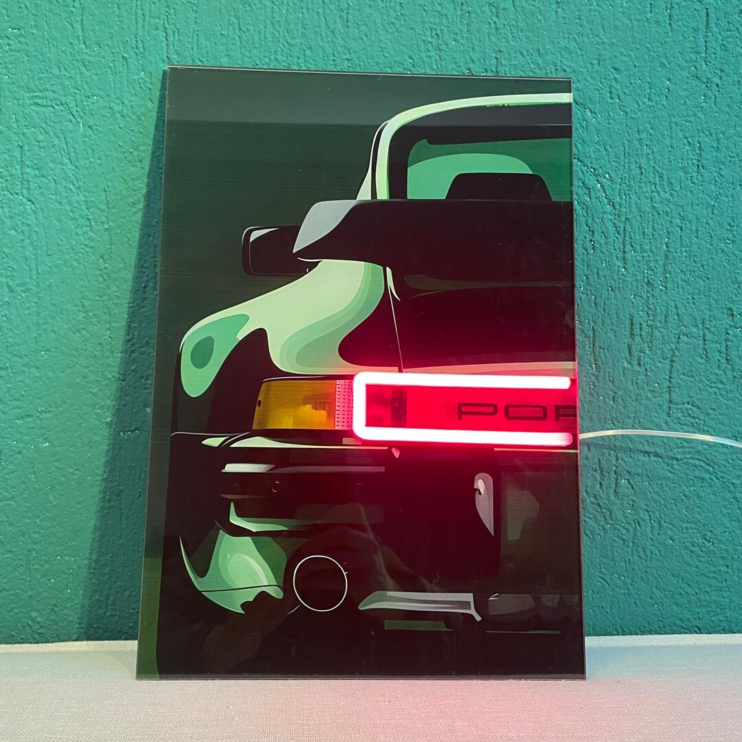 Car Neon Light Sign, Car Wall Art Lighted, Car Led Wall Decor, Car Led ...