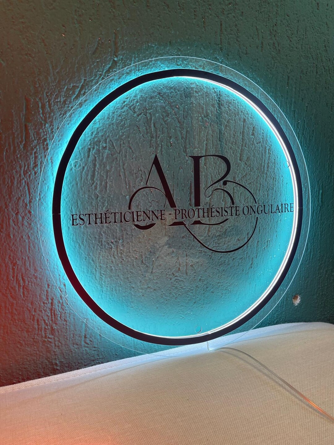 Custom Acrylic Shop Sign. 3D Acrylic Door Sig Business Sign Salon Door ...