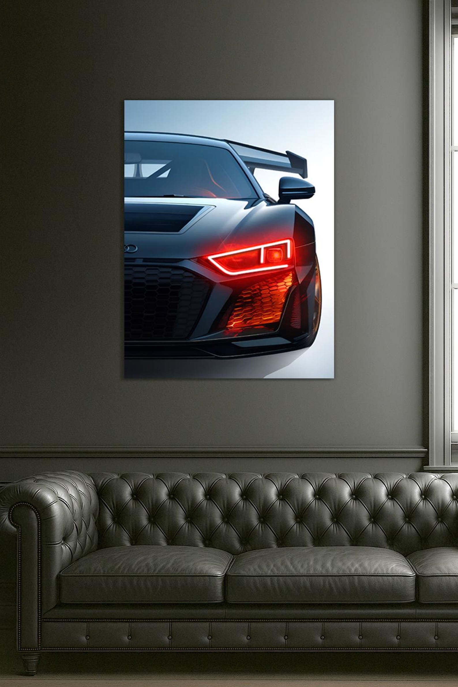 Automotive Neon Poster With Neon Lights, Acrylic LED Wall Art, Custom ...