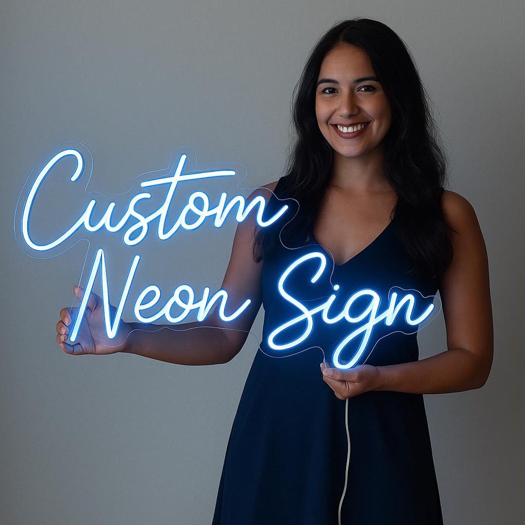Personalized LED Wall Neon Sign – Custom Text, Free Shipping - Etsy