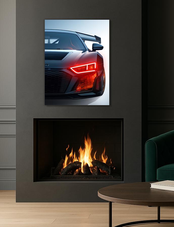 Automotive Neon Poster With Neon Lights, Acrylic LED Wall Art, Custom ...