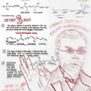 Zaitsev Rules for Organic Chemistry Poster / Notes - Etsy