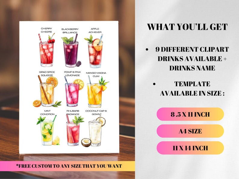 Graduation Lemonade Bar Sign, Class of 2026 Drink Station, Grad Station ...