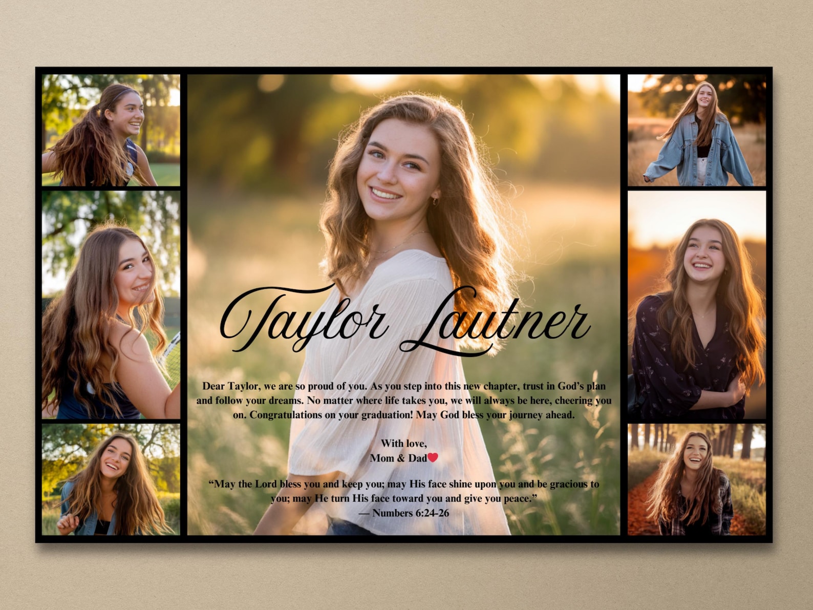 Editable Senior Yearbook Ad Template, High School Senior Yearbook Ad ...