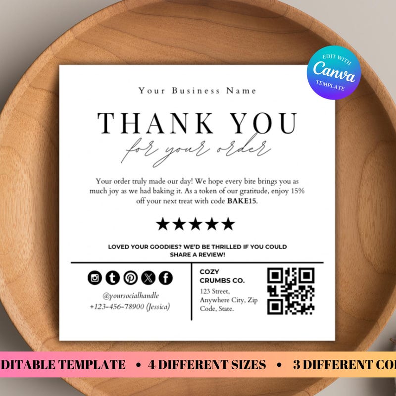 Thank You Bakery Stickers - Etsy