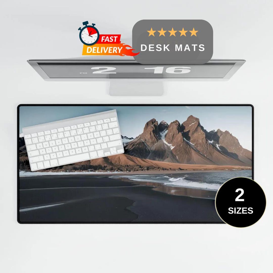 Stokksnes Iceland, XL Mousepads, Desk Mats I Stokksnes Iceland Beach ...